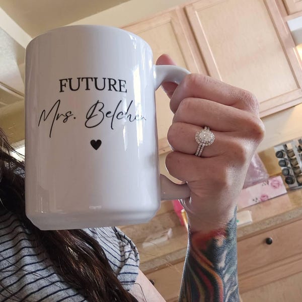 Personalized Future Mrs Mug for Fiancé Coffee Mug Gift for Bridal ...