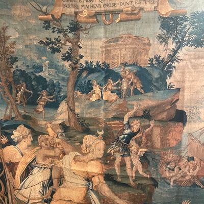 The Drowning Medieval Wall Tapestry Cottagecore Decor Recycled Fabric ...