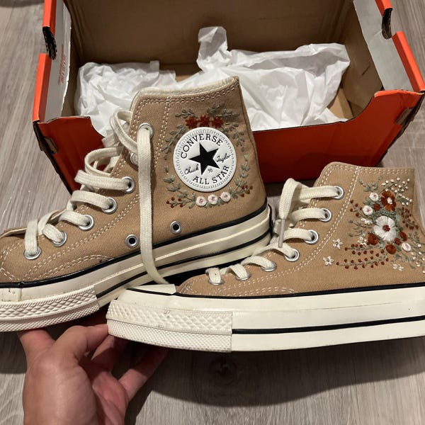 Custom Converse Chuck Taylor Mushrooms Embroidered Converse Shoes ...