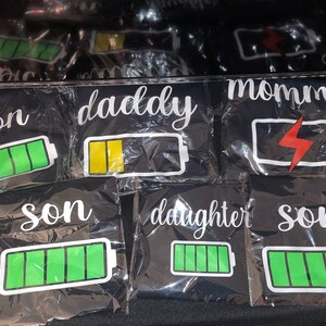 Family Battery Svg Bundle, Mommy Low Battery, Daddy Low Battery. Vector ...