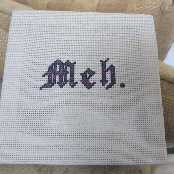 Meh Cross Stitch Pattern - Instant Download - Etsy