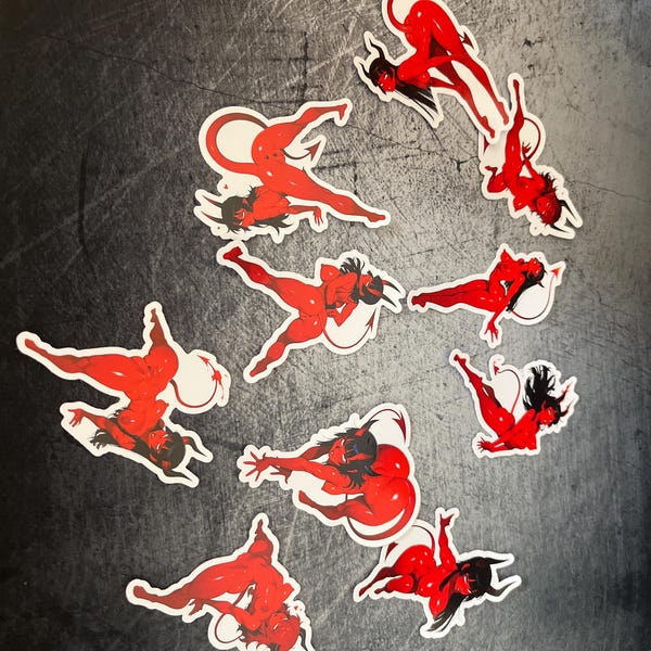 Anime Sticker Girl Ecchi Mature NSFW Lewd Sticker Collector’s Edition ...