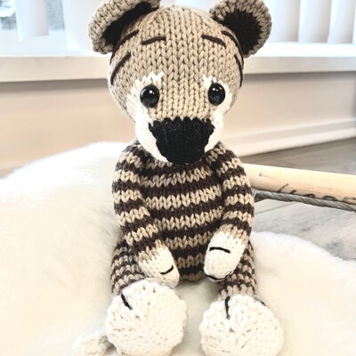 Baby Tiger Knitting Pattern Toy Knitting Pattern / Polushkabunny - Etsy
