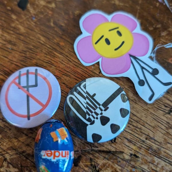 Bfb Fork Repellent Lollipop Buttons - Etsy