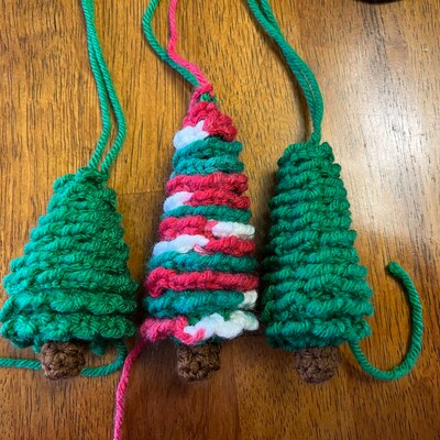 No Sew Crochet Pattern Keychain Christmas Tree, English PDF Instruction ...