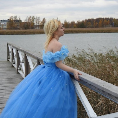 Handmade Cinderella Dress, New Cinderella Movie Dress, Cinderella ...
