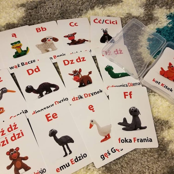 Placemats, Polish Alphabet, Animals, - Etsy