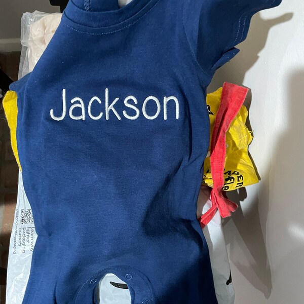 Baby Boy Romper, Toddler Boy Romper, Monogram Romper, Boy Monogram ...