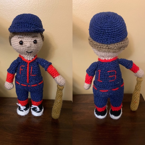Crochet Pattern: Bobby Joe, the Sporty Amigurumi Baseball Hero of the ...