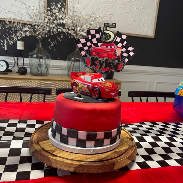 Personalized Cars Cake Topper | Cars Party Decor | Cars Centerpieces - Etsy