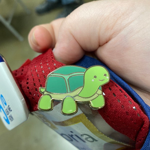 Turtle Pin - Cute Lapel Hard Enamel Pin - Art by Lumicloud - Etsy