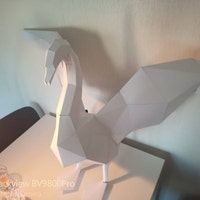 Pet Pteranodon, 3d Papercraft Dinosaur Template. Printable Pdf. Boys ...