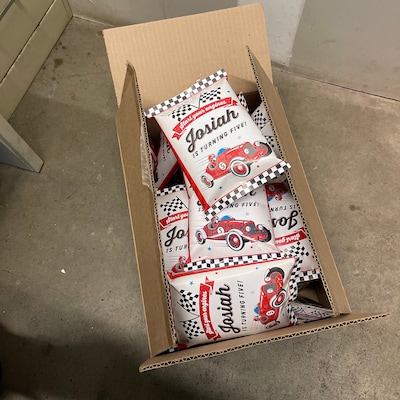 Race Car Capri Sun, Personalized, Car Wrappers, Car Juice Pouch, Car ...