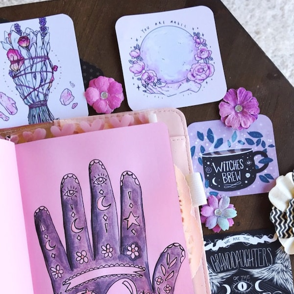 Journal Kit, Embellishment Kit, Book Lovers Bibliophile Themed Ephemera ...