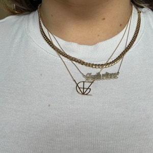 Jennifer Name Necklace Unique Design Name Logo Necklace Name Necklace ...