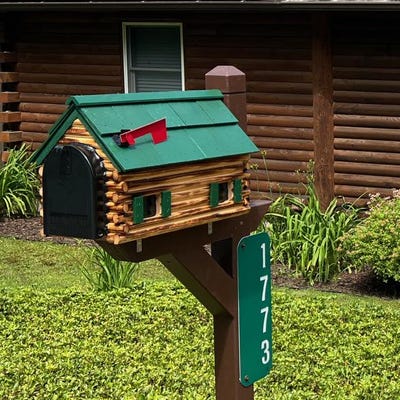 Dog Mailbox Amish Handmade Wooden Metal Insert USPS Approved - Etsy