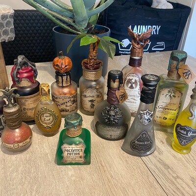 Mandrake Root Herbology Magic Potion Glass Bottle Inspired - Etsy UK