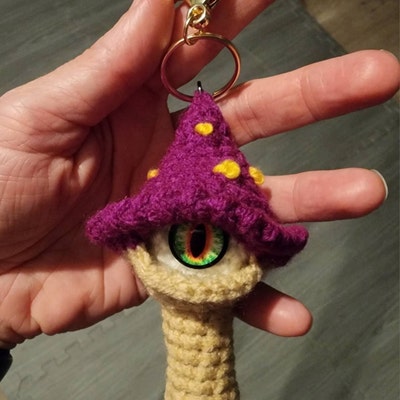 Crochet Mushroom PATTERN Halloween Spooky Keychain Mini - Etsy