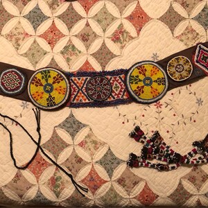 Beaded Kuchi Panel With Ties. headdress Boot Strap Choker. - Etsy