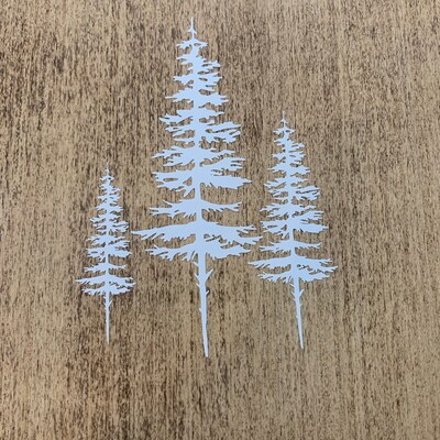 Fir Trees Vinyl Decal Vinyl Sticker, Car Window Decal, Yeti Cup Decal ...