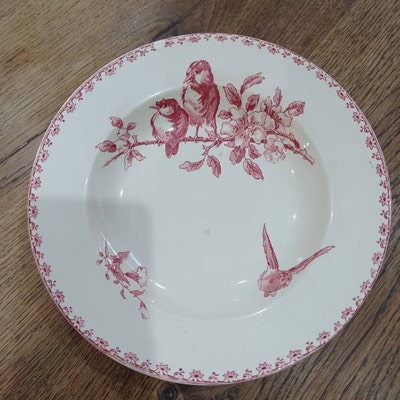Bee Symbol Napoleon French Antique Dinner Plate, Green W Garlands ...
