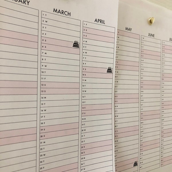 Happy Planner Printable, Teacher Planner Year at A Glance 2025 2026 ...