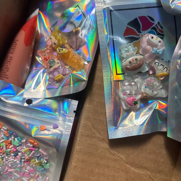 Mixed Cute Resin Charm Random Cartoon Slime Charm, Flatback Resin ...