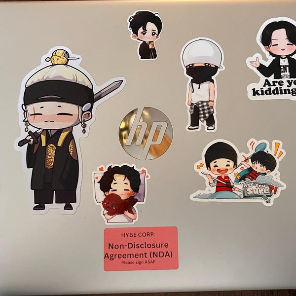 Yoongi El Capitxn Shibal DDAY Concert Vinyl Waterpoof Sticker Suga ...