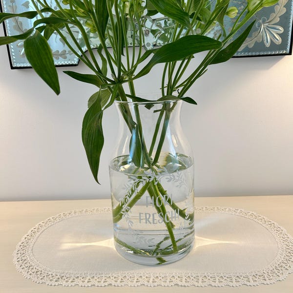 Off White Linen Lace Dresser Scarf Narrow Rectangle Doily Table Runner ...