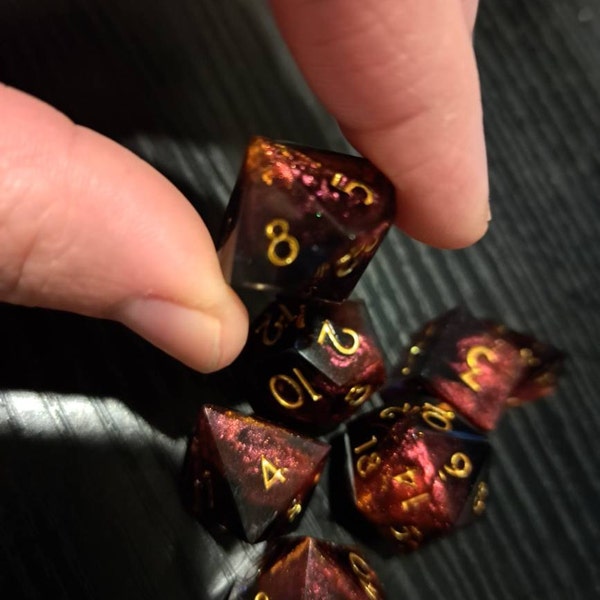 Zero-one hatsune Miku Inspired Dice Set for Dungeons and Dragons ...