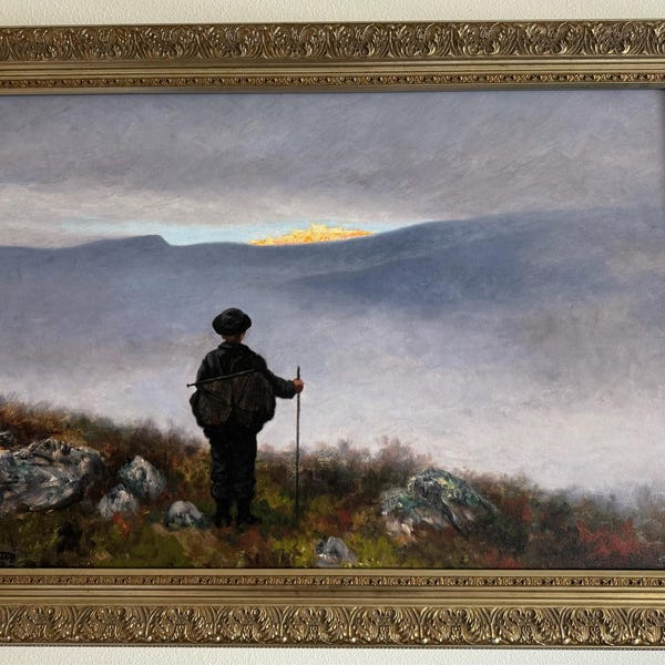 Gustave Courbet : the Desperate Man 1844 Canvas Gallery Wrapped or ...