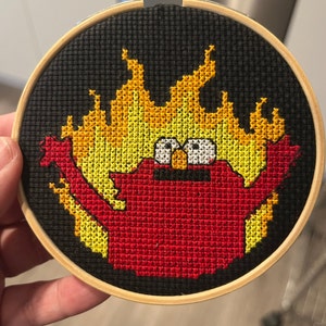 Sipping Tea Cross Stitch Pattern - Etsy