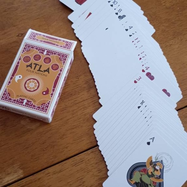 ATLA Playing Cards: Avatar the Last Airbender Inspired Poker Deck - Etsy