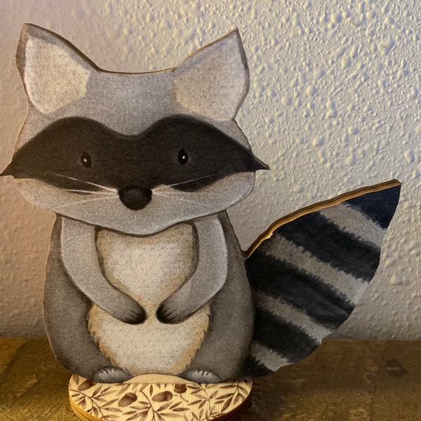 Forest Critters Individual - Cute Animal Woodland Painted Wooden Cutout ...