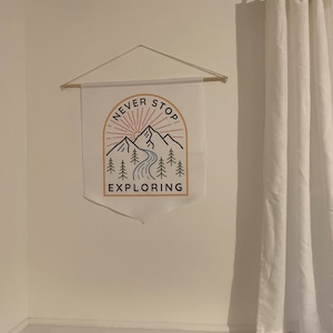 Explore the Unseen Pennant Pennant Flag Wall Art Banner, Explore Wall ...