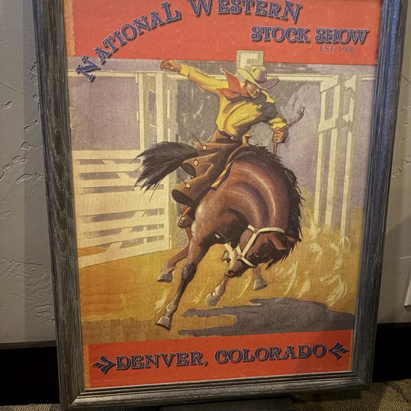 COWBOY Rodeo Poster Texas Cowboy Reunion 1930 Vintage Poster 18x24 - Etsy