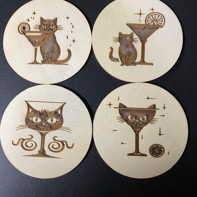25 Coaster SVG Fall SVG Bundle Laser Cut Files Laser Engrave File ...