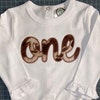 ONE Cursive Applique Font/design - Etsy