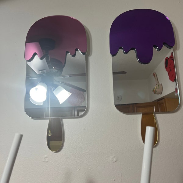 Pop Wave Mirror Wall Art, Modern Wall Mirror, Cool Mirror, Different ...