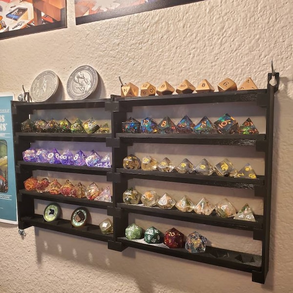 Vertical Display Shelves for Dice Collectors - Vertical or Wall ...