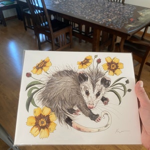 Wrapping Paper : Cute Opossum Happy Birthday Cake Celebrate - Etsy