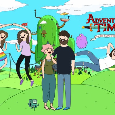 FREE PRINT & SHIPPING Adventure Time Custom Portrait - Etsy