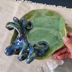 Octopus Centerpiece Stoneware - Etsy