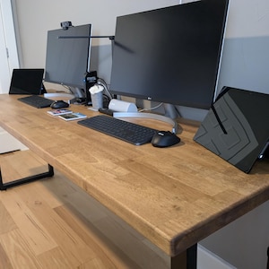 Custom Butcher Block Desk Walnut Custom Made With Sustainably Sourced ...