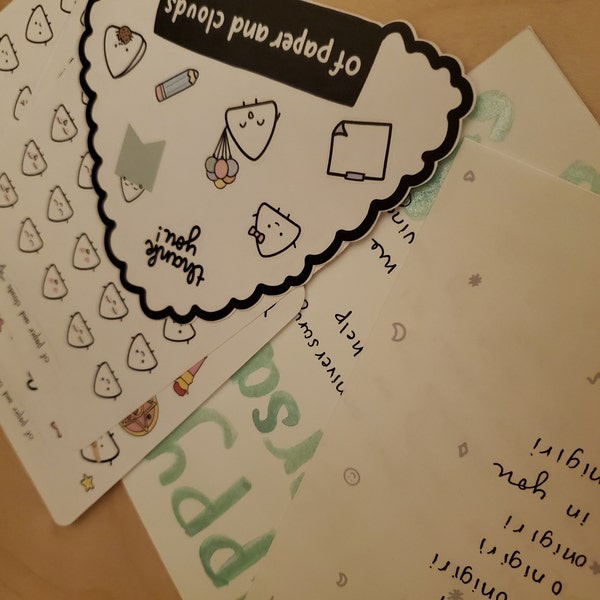 Film Script - Hand Written and Hand Lettered Planner Stickers for ...