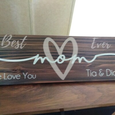 Mom We Love You Sign With Kids Names, Personalized Mom Sign, Mom Gift ...