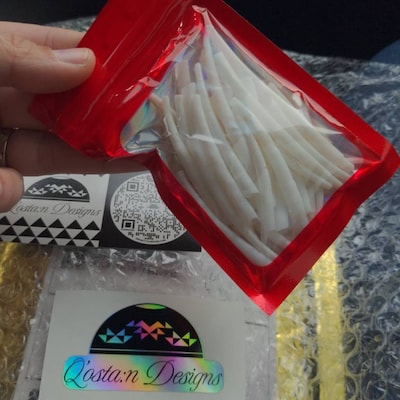 1/2 Lb, Large Smooth Dentalium Shells, Dentalia, Native American ...