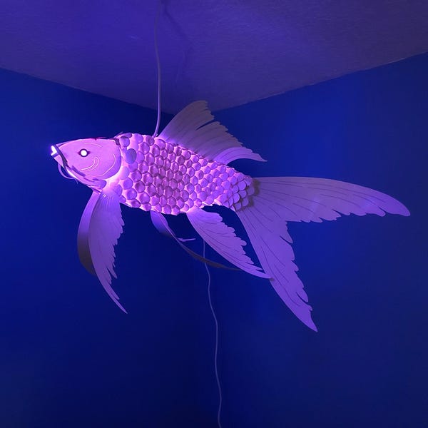 Paper Koi Lantern: DIY Fish Lamp Kit - Etsy