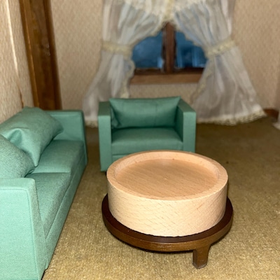 Heirloom Quality Dollhouse Natural Wood White USA Made Macy Mae 1:12 ...