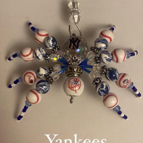 Kansas City Chiefs Beads, Abstract Art Bead, Painted Wood Beads, Sports ...